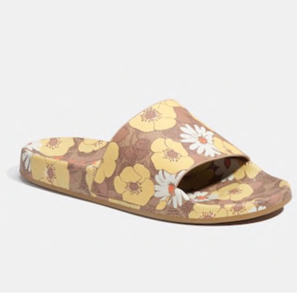 Coach | Shoes | New In Box Coach Slide Udele Sport Vintage Look Floral ...